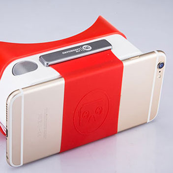 I AM Cardboard DSCVR Headset - Red