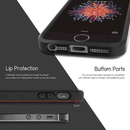 Obliq Flex Pro iPhone SE Case - Carbon Black Reviews