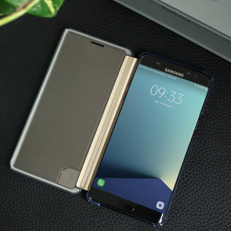 Official Samsung Galaxy Note 7 Clear View Cover Case - Gold