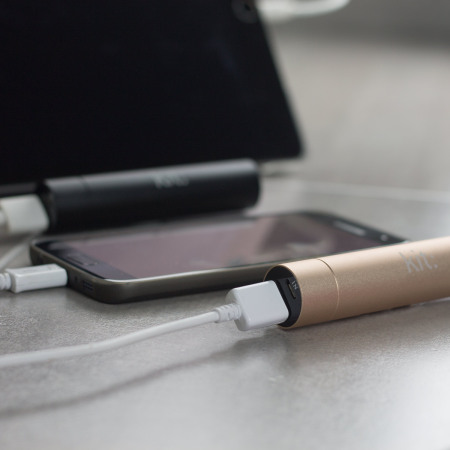 Kit 2000mAh Universal Portable Power Bank Emergency Battery - Gold