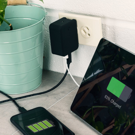 Tech Plus Mains Travel Charger & Portable Power Bank - 3000mAh