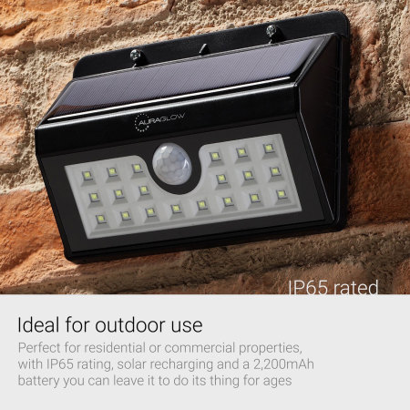 AGL 20 LED PIR Motion Sensor Wireless Solar Security Light - Twin Pack ...