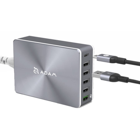 Adam Elements OMNIA PA601 6 Port USB Super Fast Charger 81W - Grey