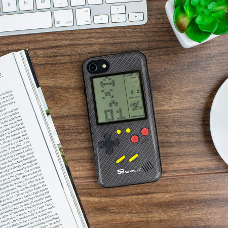 SuperSpot iPhone 8 Retro Game Case - Carbon Black