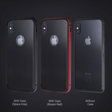 Coque iPhone XS Olixar Helix – Protection intégrale 360° – Rouge