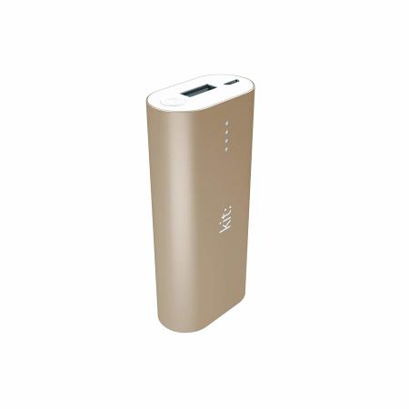Kit Premium Portable 6000 mAh Universal Emergency Power Bank - Gold