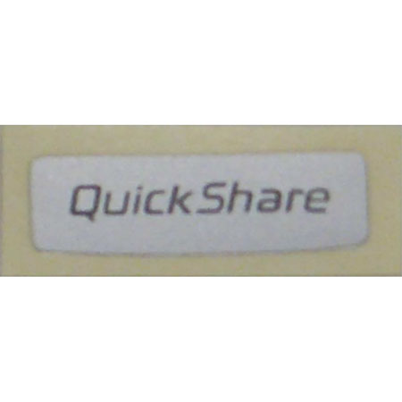 Sony Ericsson K750i Replacement 'Quickshare Sticker' - Silver