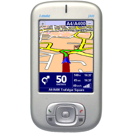 Sim Free Mobile Phone - i-mate JAM + TomTom Navigator 5 Bluetooth GPS Pack
