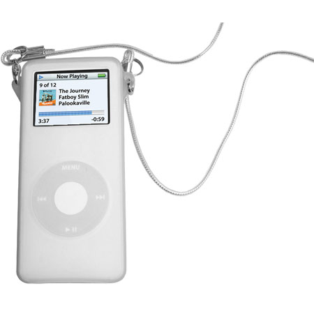 Silicone Case & Lanyard - Apple iPod Nano - Ice