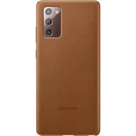 Official Samsung Galaxy Note 20 Leather Cover Case - Brown