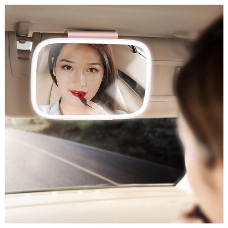 Baseus LED Car Mirror - Pink