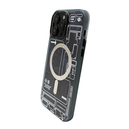 Olixar MagSafe Compatible Black Circuit Board Case - For iPhone 14 Pro