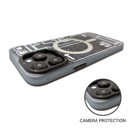 Olixar MagSafe Compatible Black Circuit Board Case - For iPhone 14 Pro