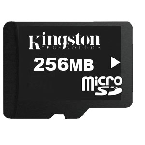 Kingston MicroSD Card - 256MB