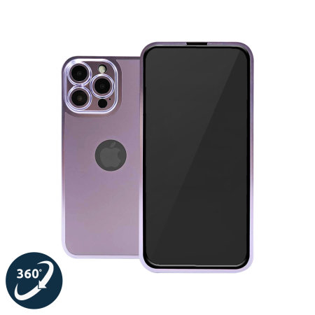 Olixar 360 Purple Metal Protective Case and Tempered Glass Screen ...