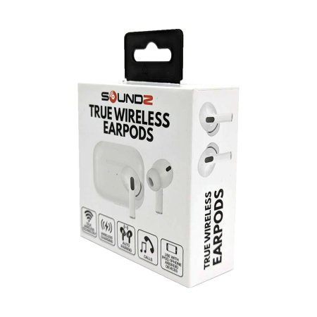 Soundz True Wireless White Earbuds with Microphone - For Samsung Galaxy A54