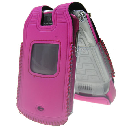 Metrix Protexion Case - Motorola RAZR V3 (Hot Pink)