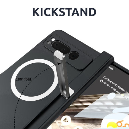 Olixar MagSafe Black Case with Kickstand & Screen Protector - For ...