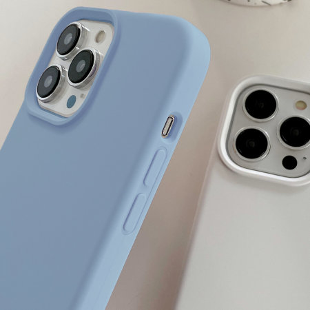 Olixar MagSafe Silicone Light Blue Case - For iPhone 15 Pro