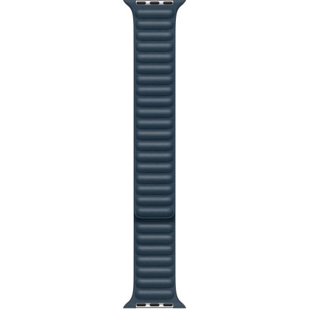 Official Apple Baltic Blue Leather Link Strap S/M - For Apple Watch Ultra 2