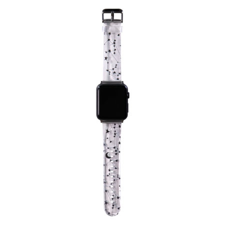 LoveCases Black Stars & Moons Strap - For Apple Watch Series 8 45mm