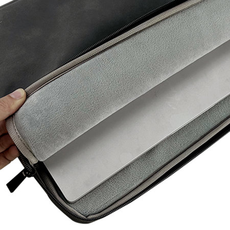 Olixar Black Eco-Leather Sleeve - For Samsung Galaxy Tab S9 FE