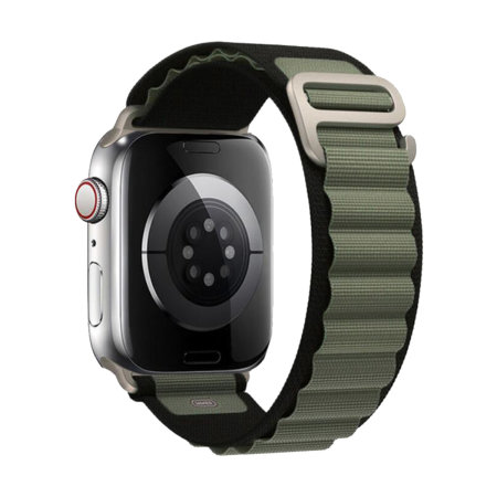 Olixar Black & Green Alpine Loop - For Apple Watch SE 2023 44mm