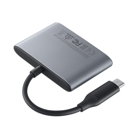 Official Samsung Grey Multiport Adapter (USB-A, HDMI, Type-C) - For ...