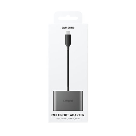 Official Samsung Grey Multiport Adapter (USB-A, HDMI, Type-C) - For ...