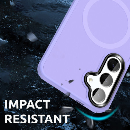 Olixar Purple Frosted MagSafe Case - For Samsung Galaxy S24 Plus