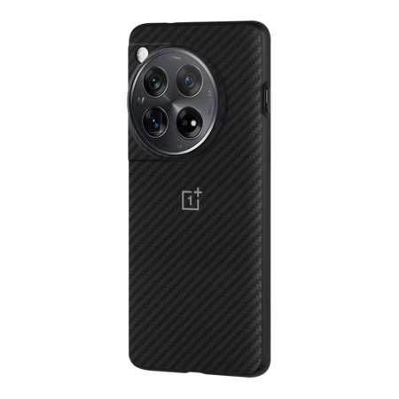 Official OnePlus Black Aramid Fiber Bumper Case - For OnePlus 12