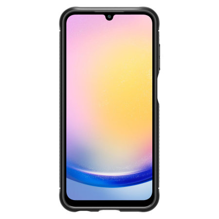 Spigen Matte Black Rugged Armor Case - For Samsung Galaxy A25 5G