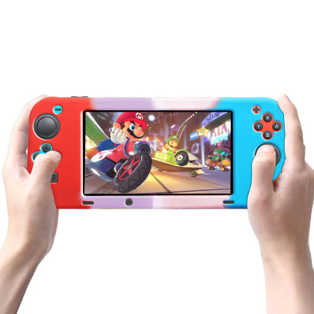 Olixar Kids Multicoloured Silicone Fidget Popper Case - For Nintendo Switch