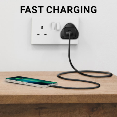 Olixar Dual Port Fast Charging 35W GaN Charger - Black