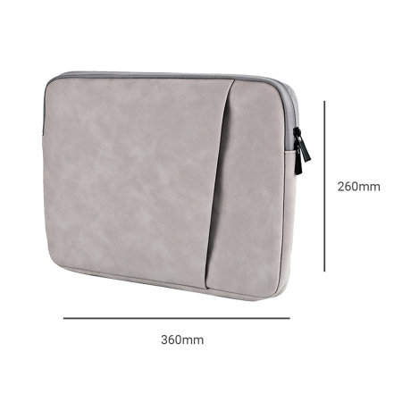 Olixar Grey Eco Leather Sleeve For MacBook Air 13 2024 M3 Chip