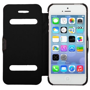 iPhone 5S / 5 Ultra Slim Side Open Case - Black