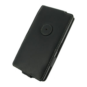 PDair Leather Flip Case for Sony Xperia Z1 - Black