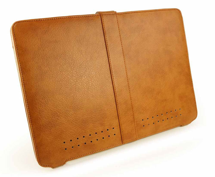 Tuff Luv Vegan Leather Macbook Air 13 inch Case -Brown