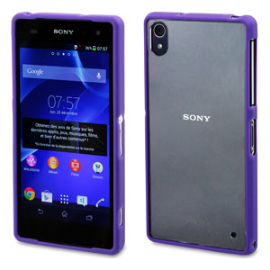 Muvit Bimat Back Case for Sony Xperia Z2 - Clear / Purple