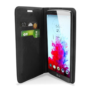 Encase Leather-Style LG G3 Wallet Case - Black