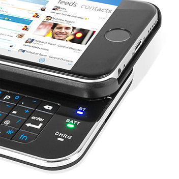 Ultra-Thin Bluetooth Wireless Sliding iPhone 6 Keyboard Case - Black