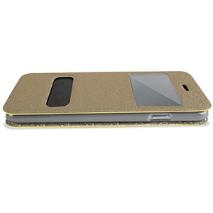 Encase Clear Window Flip and Stand iPhone 6S / 6 Case - Gold