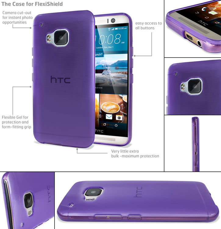 FlexiShield HTC One M9 Case - Purple