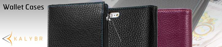 Kalybr Zippa Genuine Leather iPhone 6 Wallet Case - Mulberry Pink