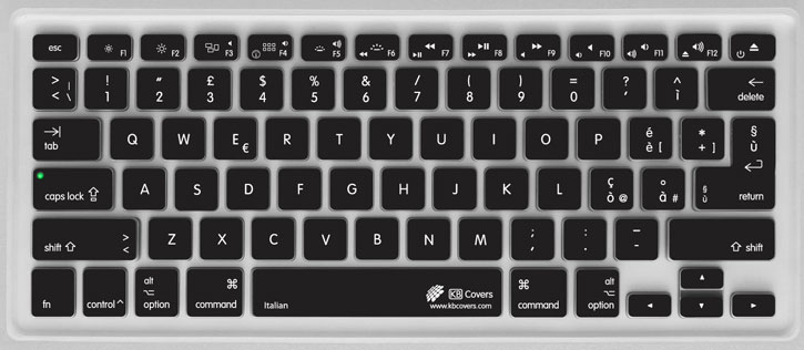 KB Covers Italian ISO MacBook Air 13 and Pro Keyboard Cover