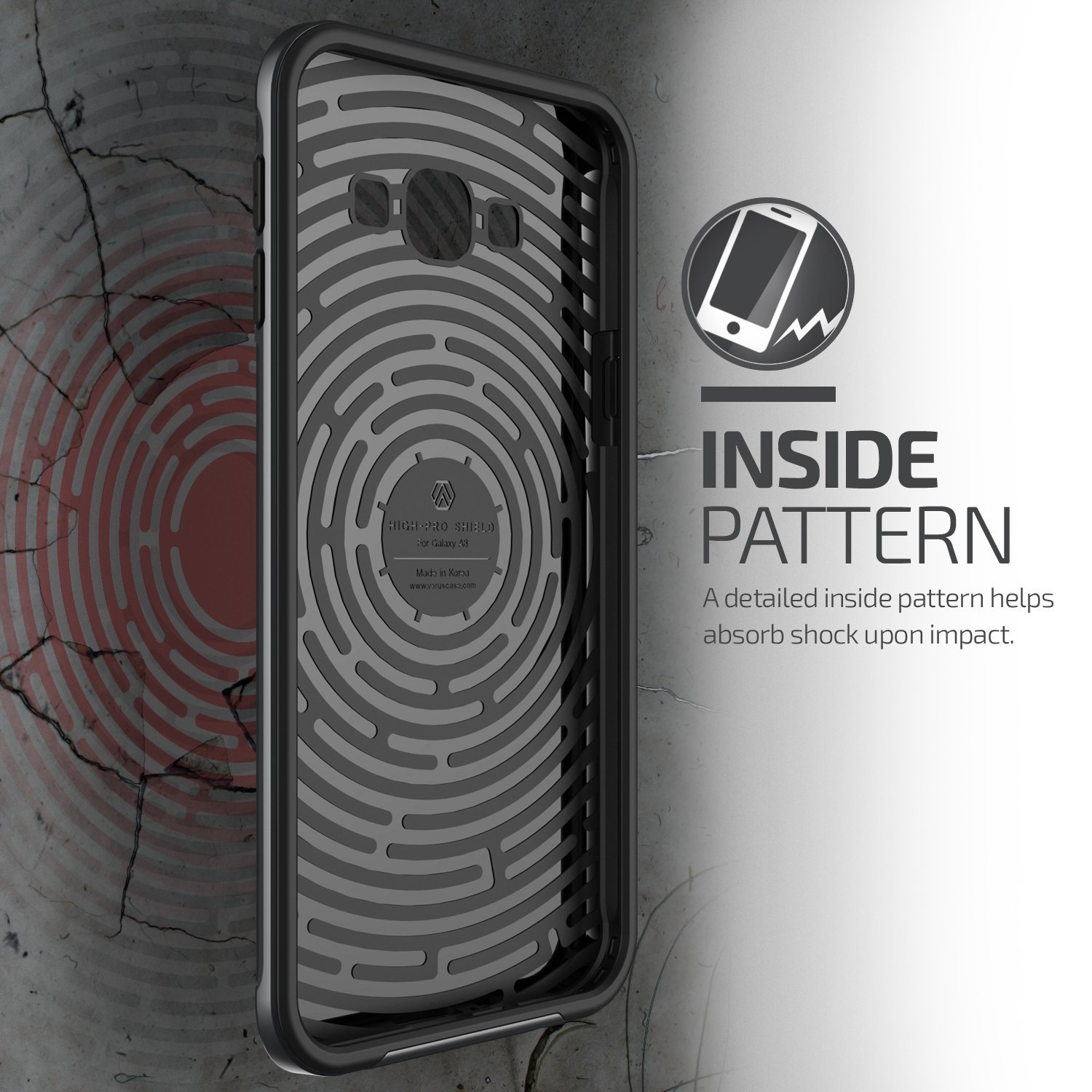 Verus High Pro Shield Series Samsung Galaxy A8 Case - Steel Silver