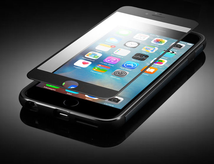 Spigen Full Cover iPhone 6S Tempered Glass Screen Protector - Black