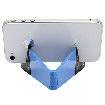 Portable Folding Smartphone Desk Stand - Blue