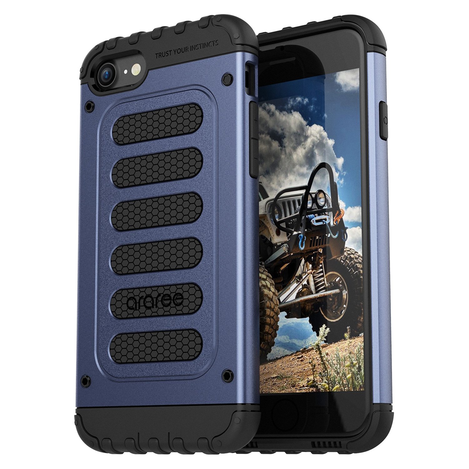 Araree Wrangler Force iPhone 7 Rugged Case - Gravity Blue