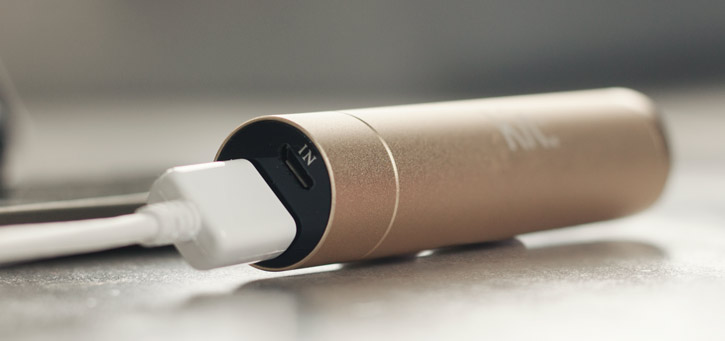 Kit 2000mAh Universal Portable Power Bank Emergency Battery - Gold